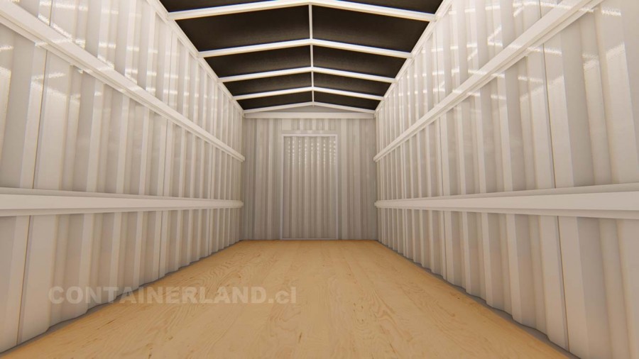 Bodega Modular 15 M2 - 6 X 2.5 M. 1 Portón - ContainerLand